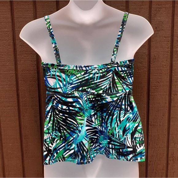 Swimsuits For All | Swim | Swimsuits For All Green Blue Tropical ...
